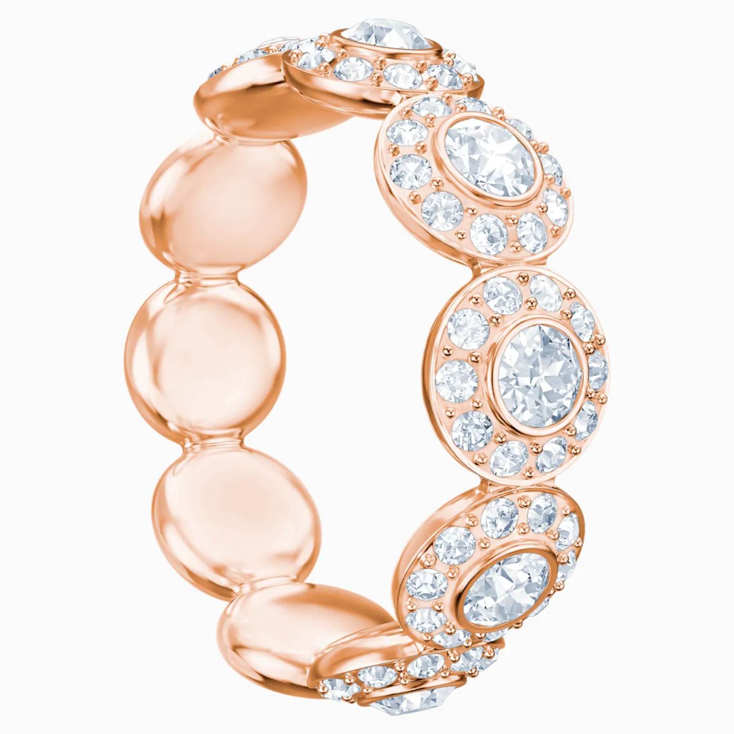 ΔΑΧΤΥΛΙΔΙΑ SWAROVSKI: ANGELIC RING, WHITE, ROSE-GOLD TONE PLATED